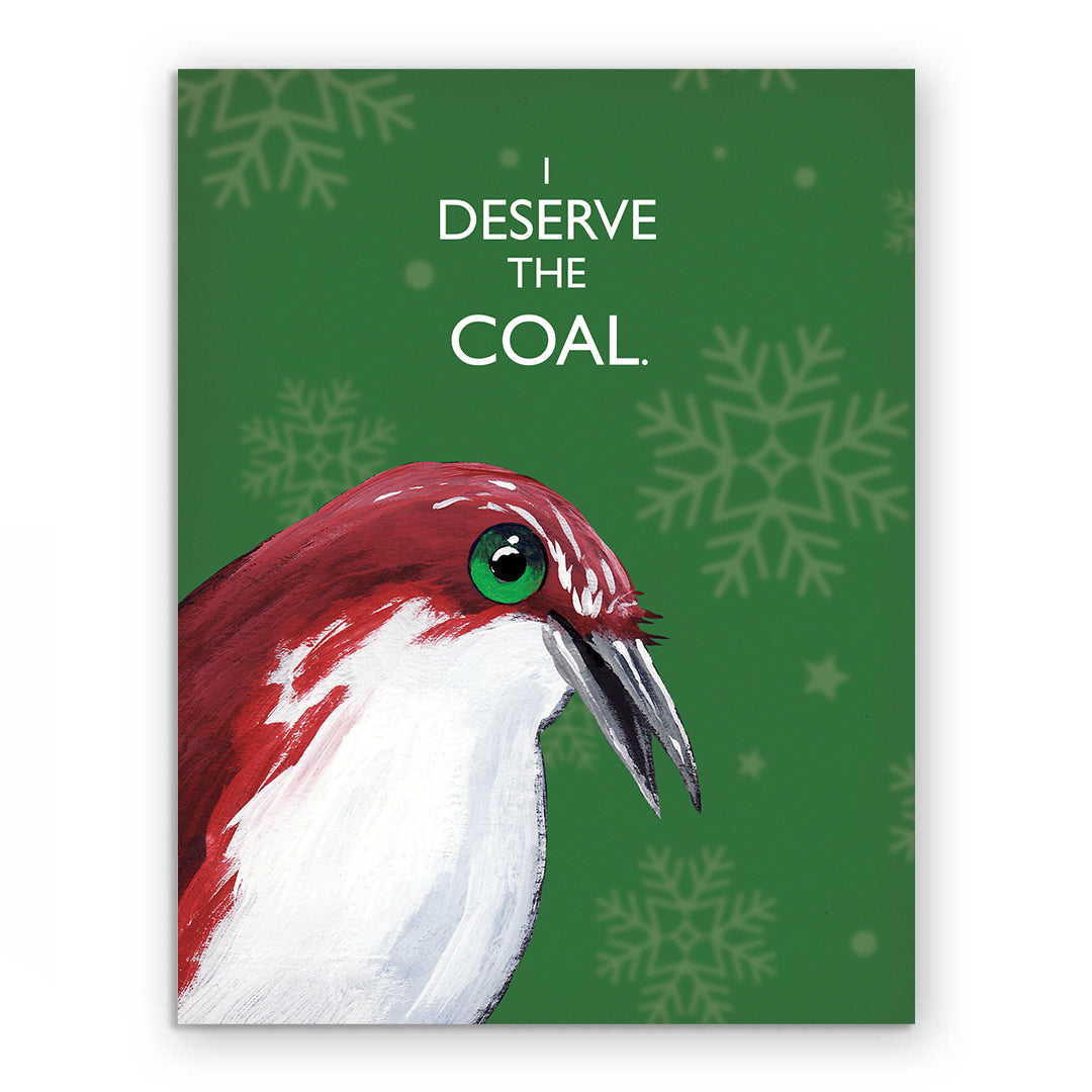 Coal Christmas Card – The Mincing Mockingbird & The Frantic Meerkat