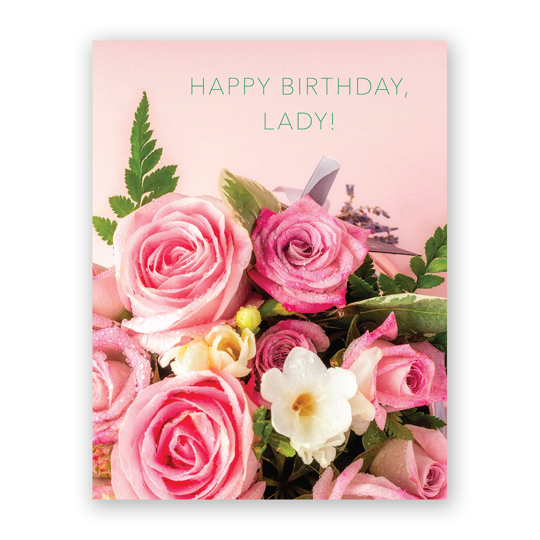 Happy Birthday Lady Card – The Mincing Mockingbird & The Frantic Meerkat