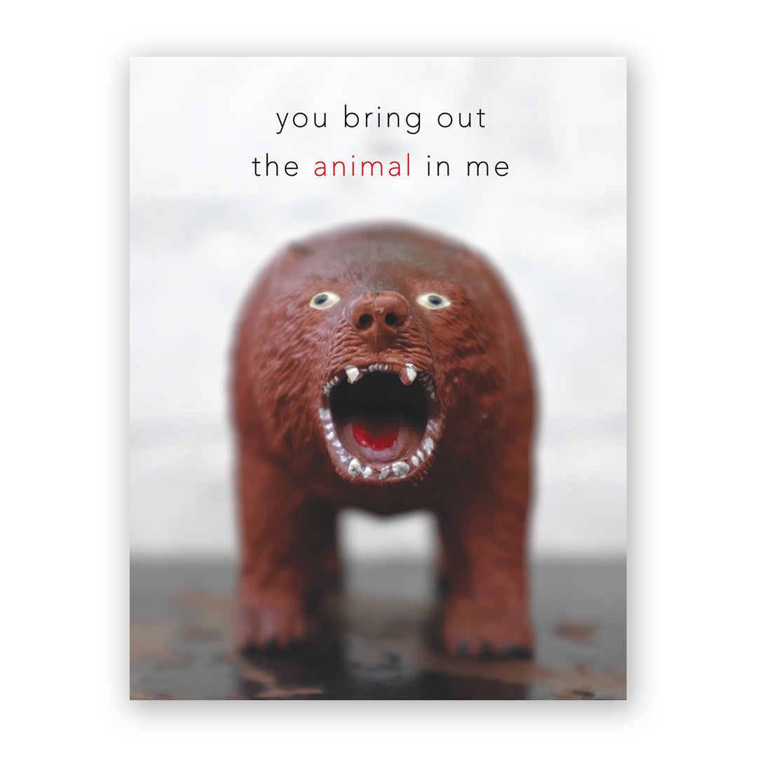 Animal Bear Card – The Mincing Mockingbird & The Frantic Meerkat