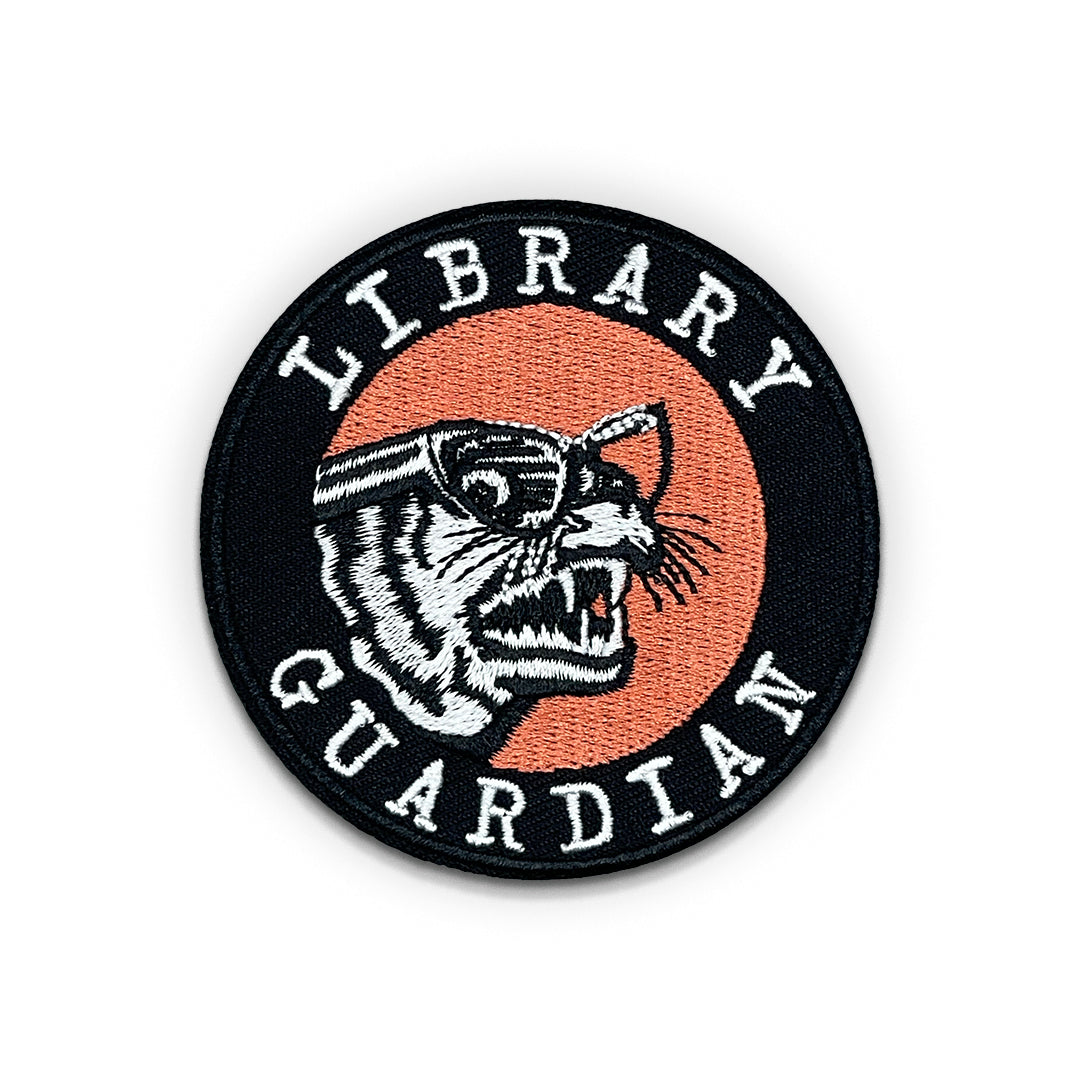 Library Guardian Patch – The Mincing Mockingbird & The Frantic Meerkat