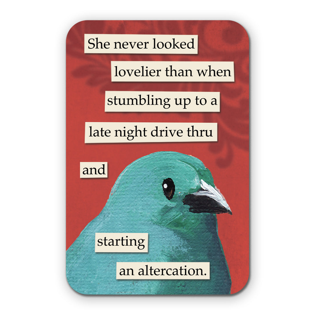 Stumbling Sticker – The Mincing Mockingbird & The Frantic Meerkat