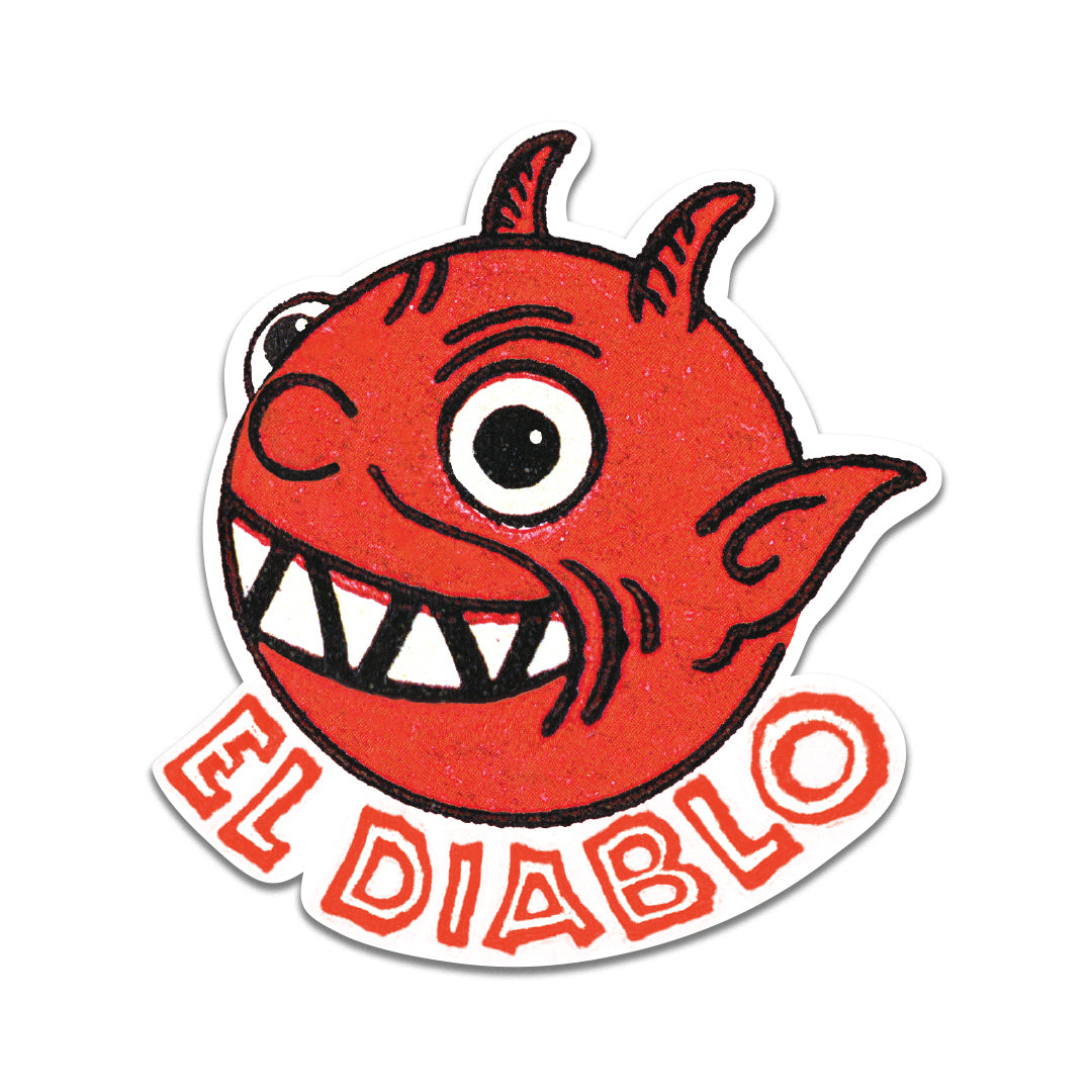 El Diablo Sticker – The Mincing Mockingbird & The Frantic Meerkat
