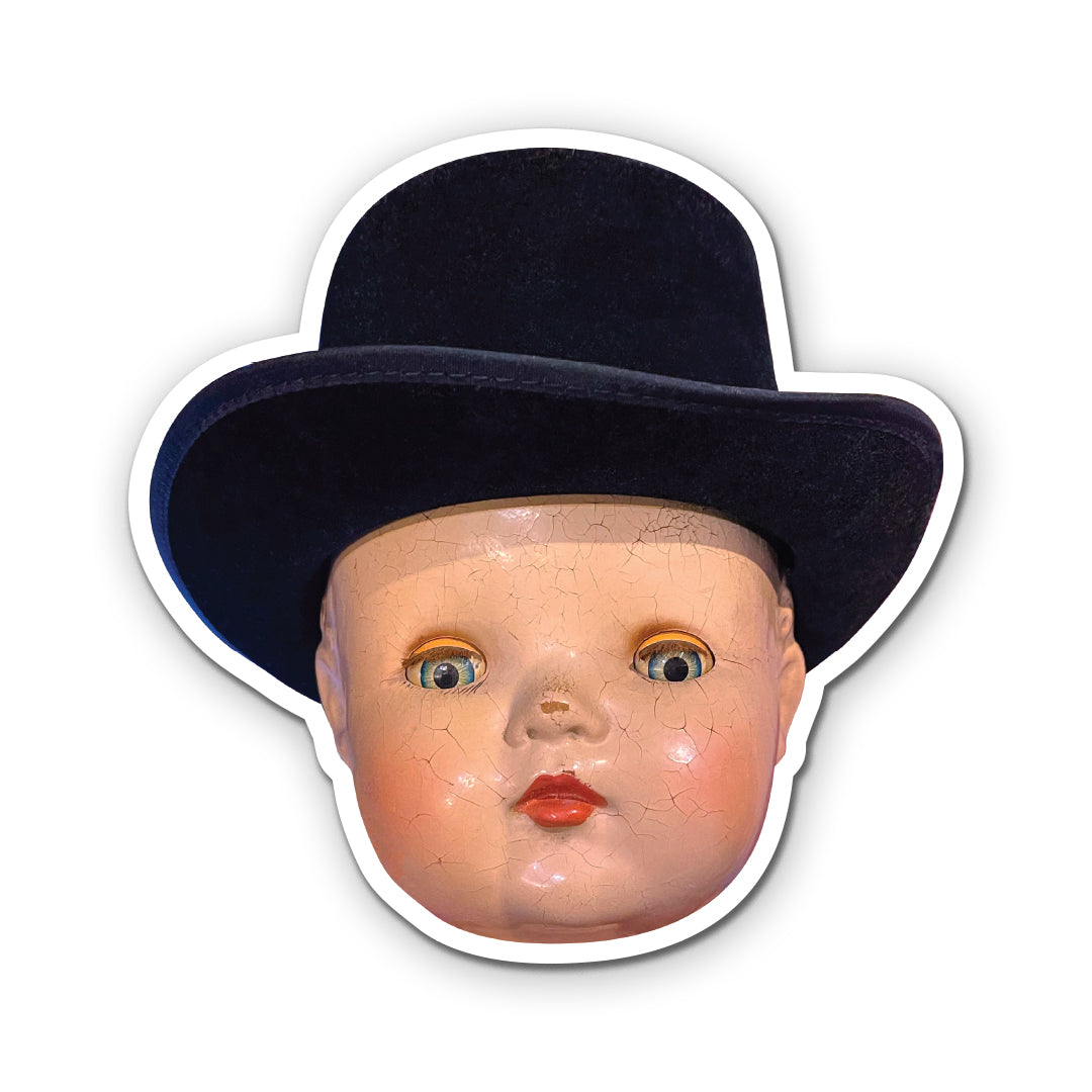 Timmy Doll Sticker – The Mincing Mockingbird & The Frantic Meerkat