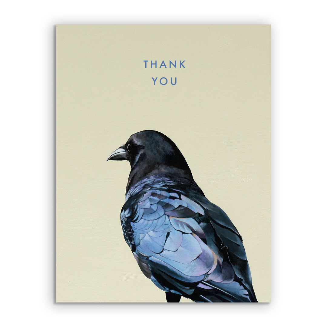 Crow Thank You Card – The Mincing Mockingbird & The Frantic Meerkat